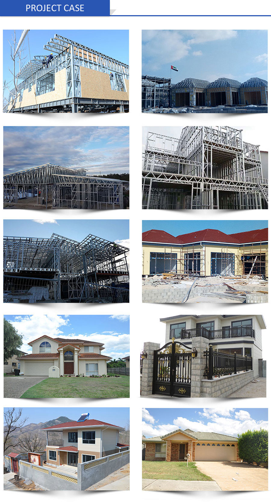 High quality light steel house prefab home